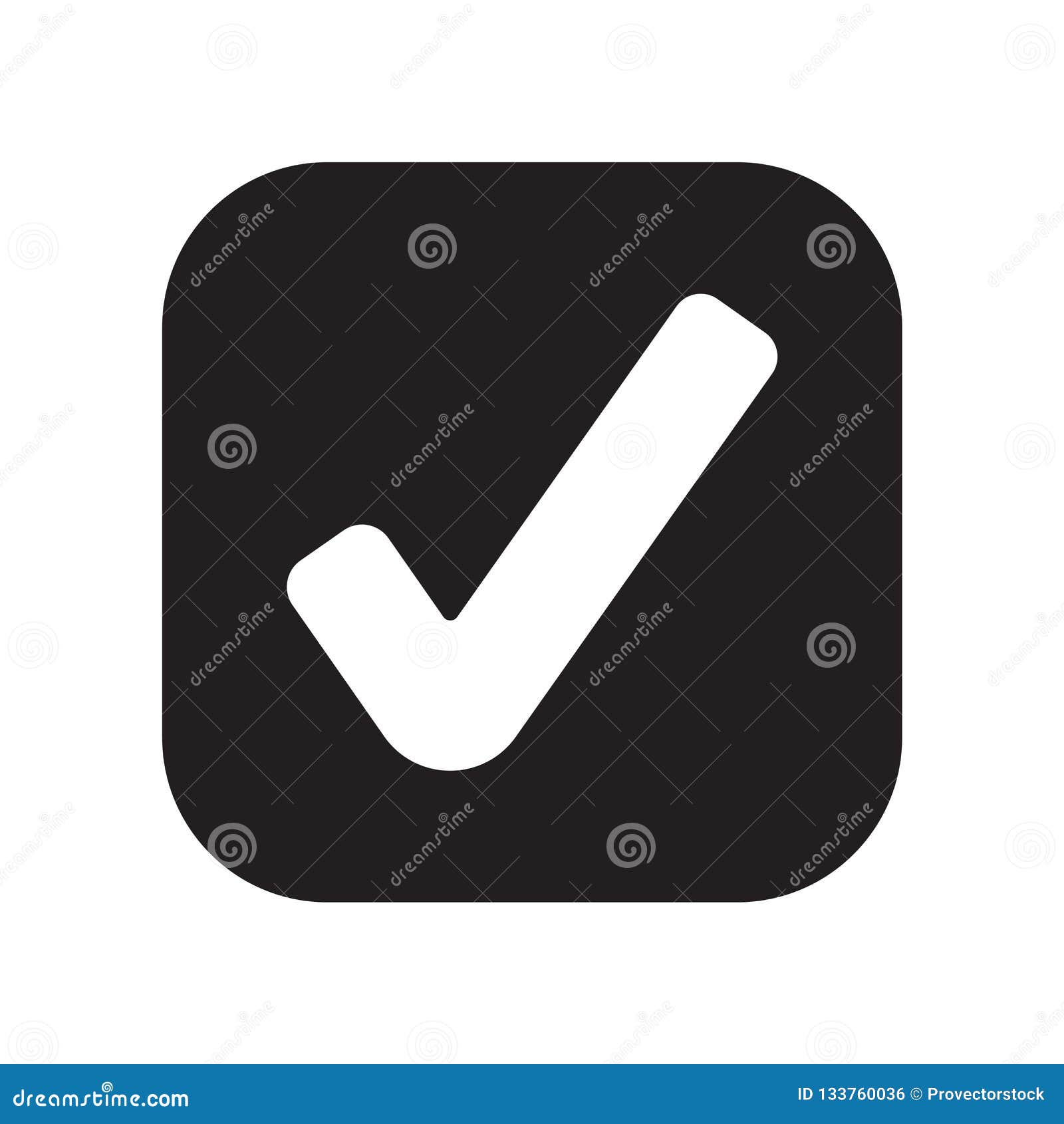 Check Icon Vector Sign and Symbol Isolated on White Background, Check ...