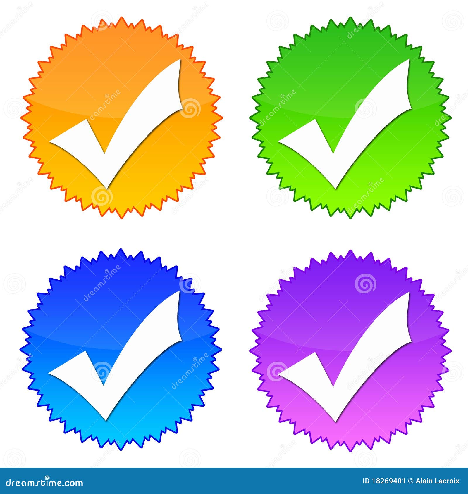 Check icons stock illustration. Illustration of compliance - 18269401