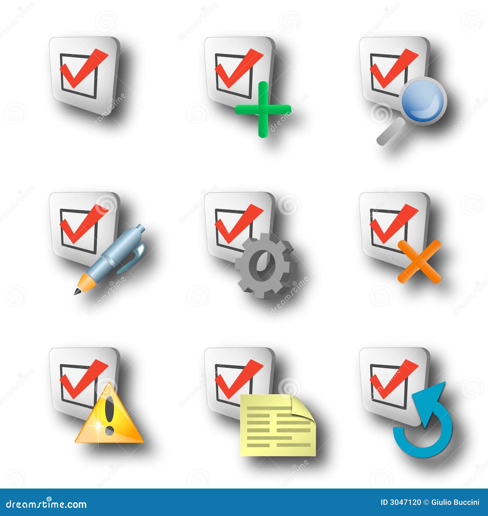 Check icons stock vector. Illustration of mark, approved - 3047120