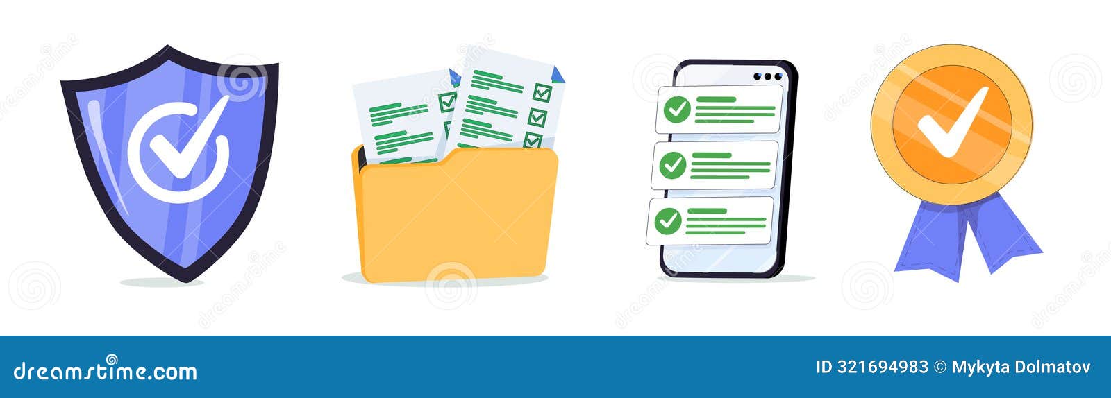 Documents Done, Icon In Line Design. Documents, Done, File, Completed ...