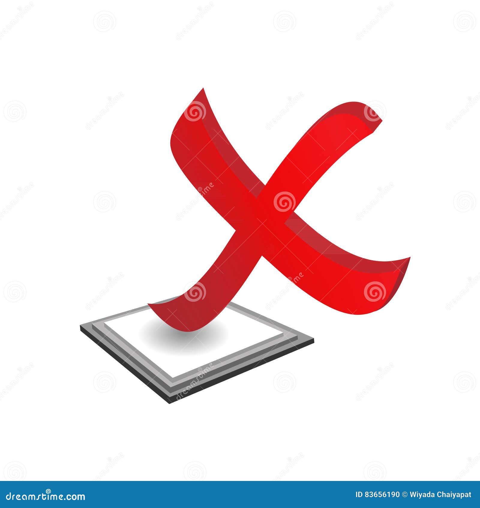 Check incorrect stock illustration. Illustration of white - 83656190