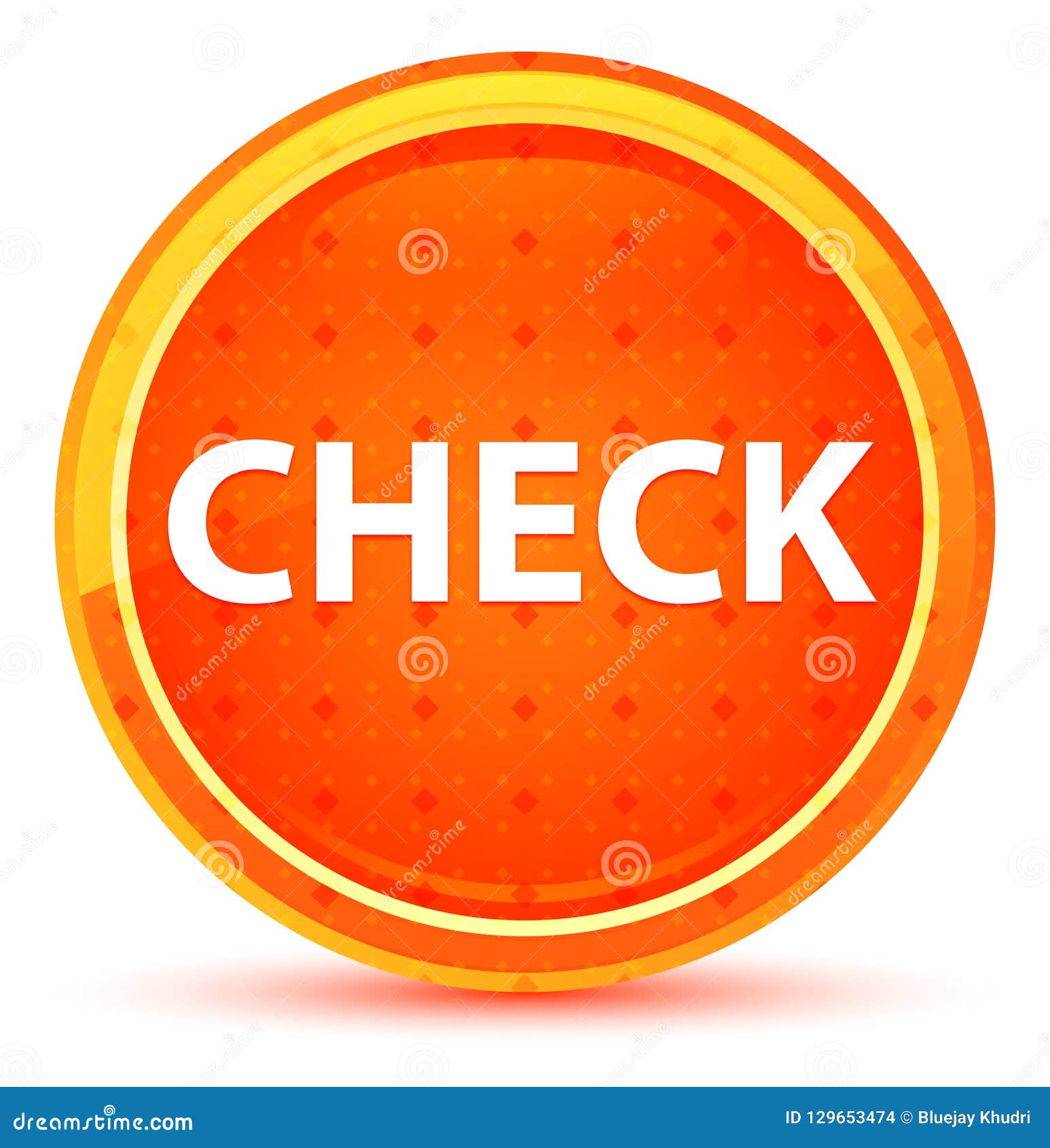 Check Natural Orange Round Button Stock Illustration - Illustration of ...