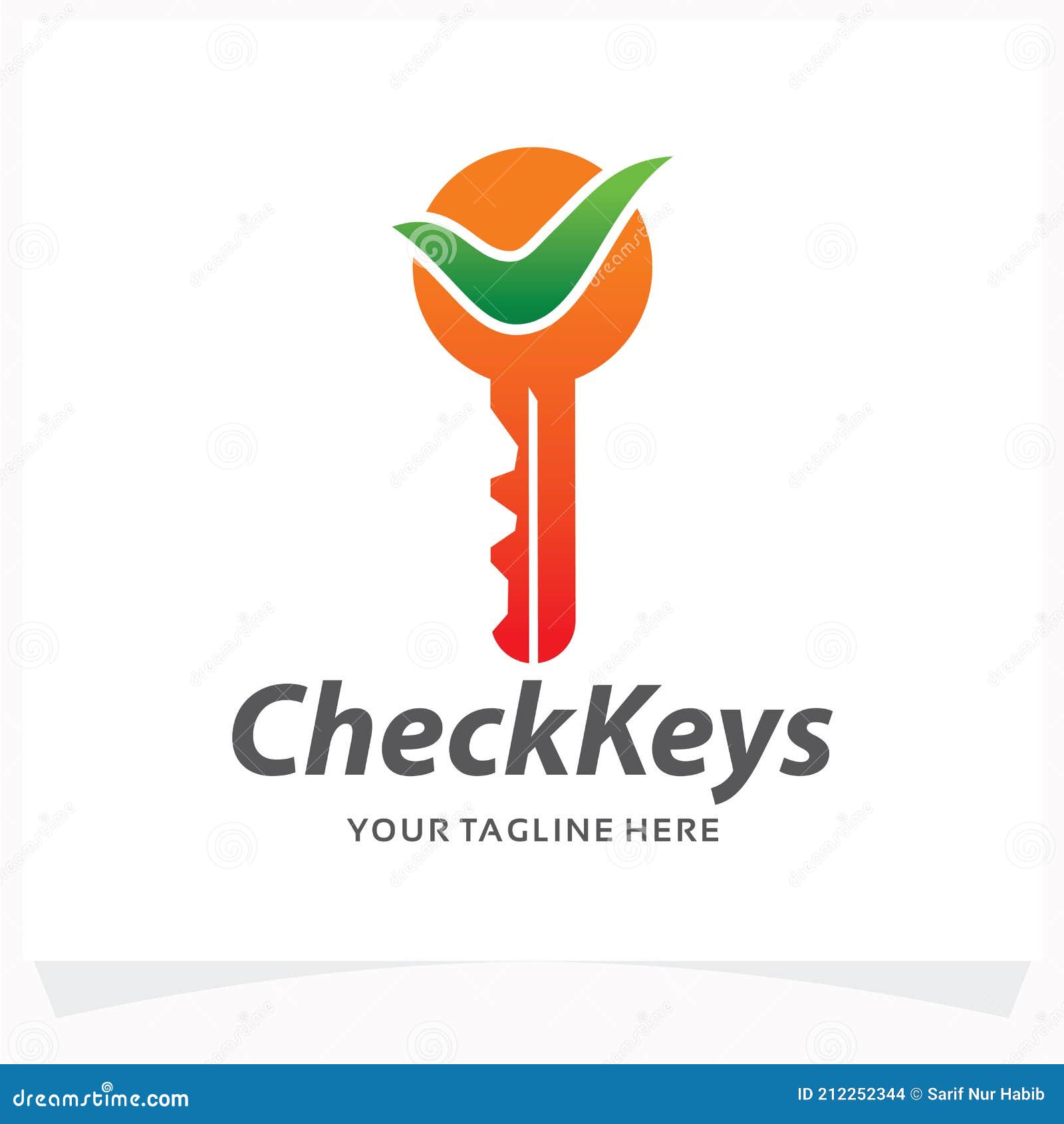 Check Keys Logo Design Template Stock Vector - Illustration of graphic ...