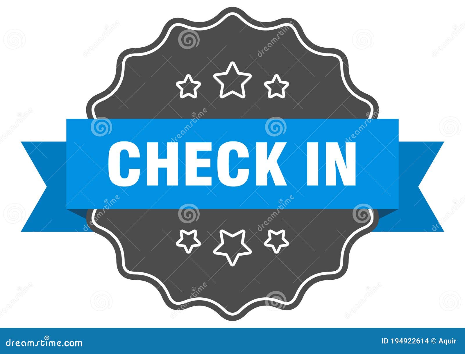 Check in Label. Check in Isolated Seal. Sticker. Sign Stock Vector ...