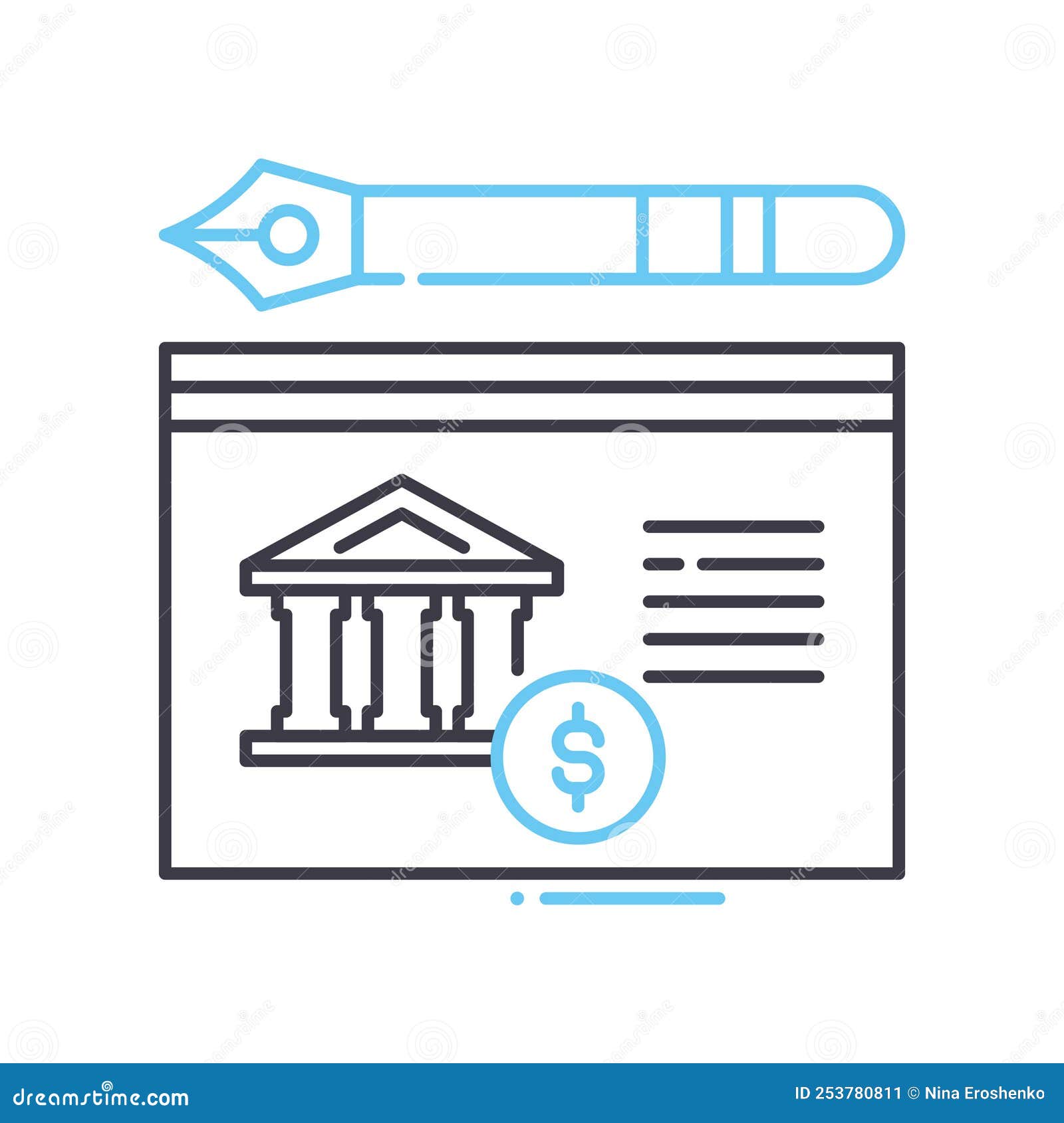 Check Line Icon, Outline Symbol, Vector Illustration, Concept Sign ...