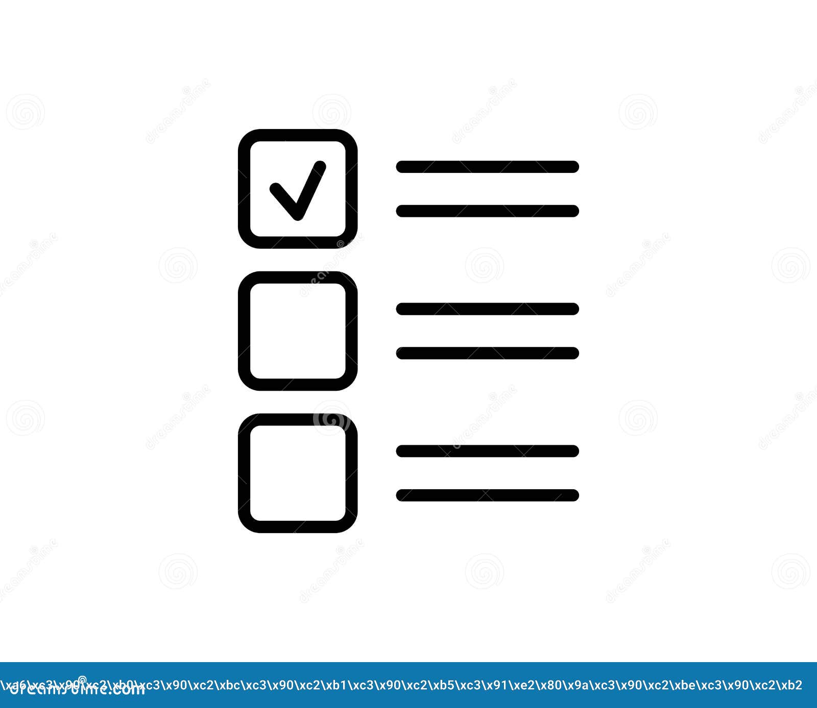 Check line icon stock vector. Illustration of icon, correct - 189510025