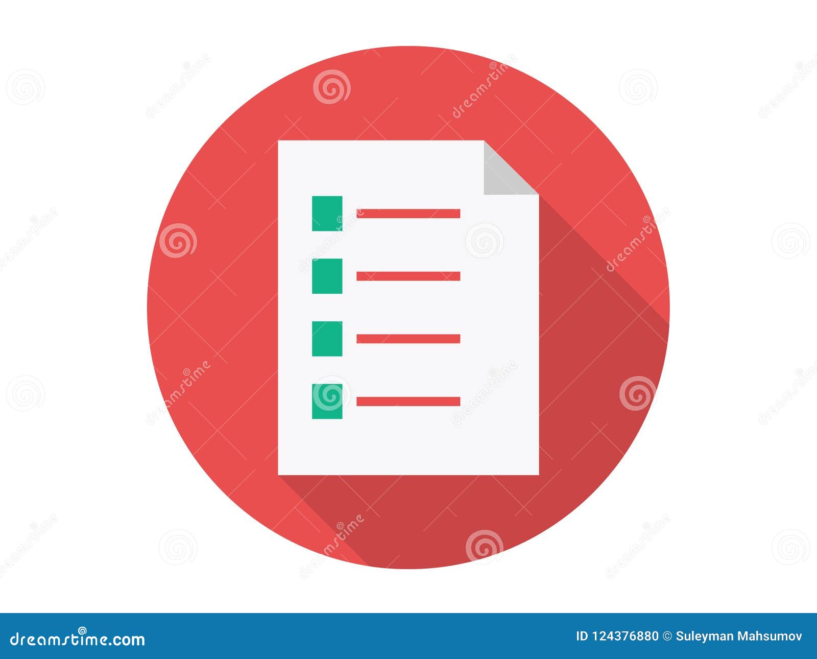 List Vector Icon Sign Symbol Stock Vector - Illustration of paper ...