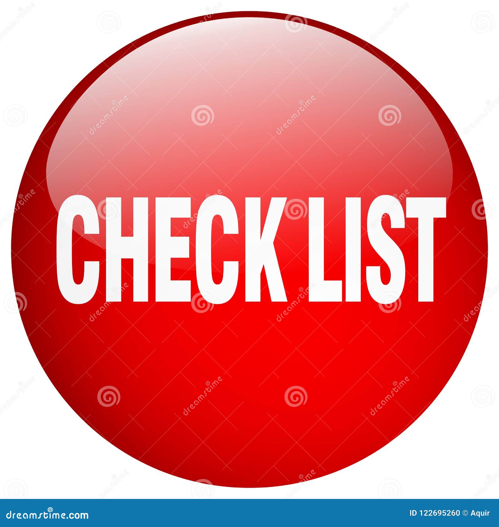 Check list button stock vector. Illustration of graphic - 122695260