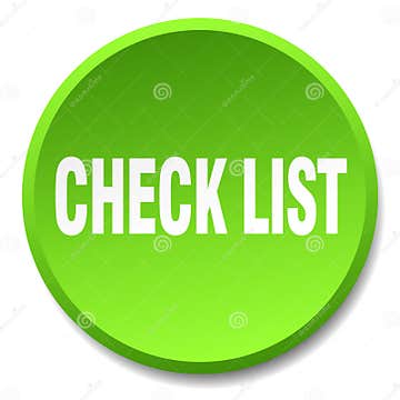 Check list button stock vector. Illustration of template - 122790236