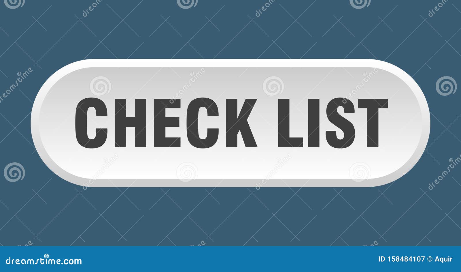 Check list button stock vector. Illustration of website - 158484107
