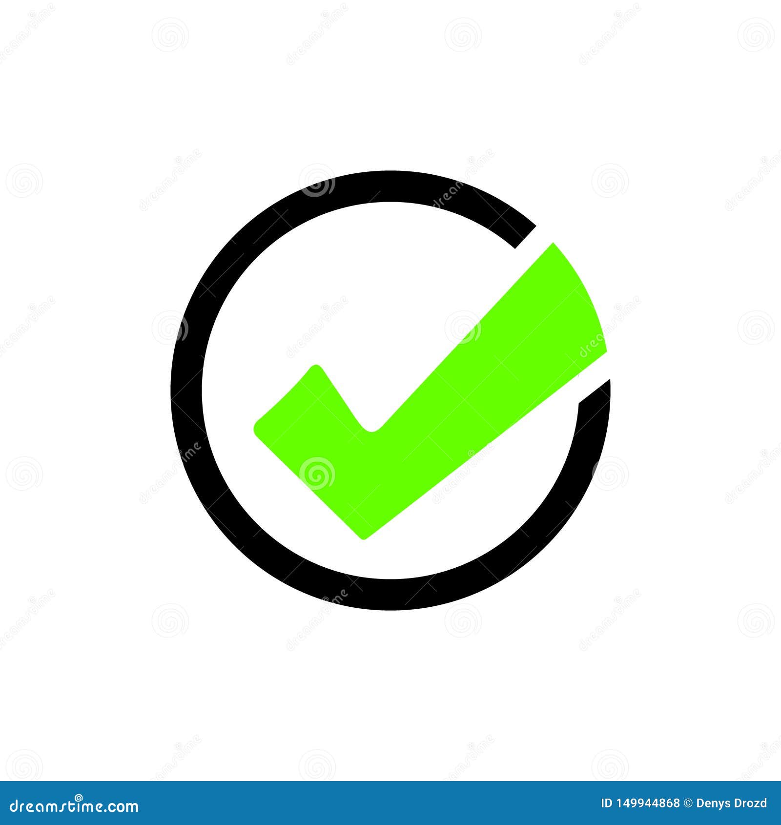 Check List Button Icon. Check Icon Vector. Check Mark Icon. Ok Icon ...