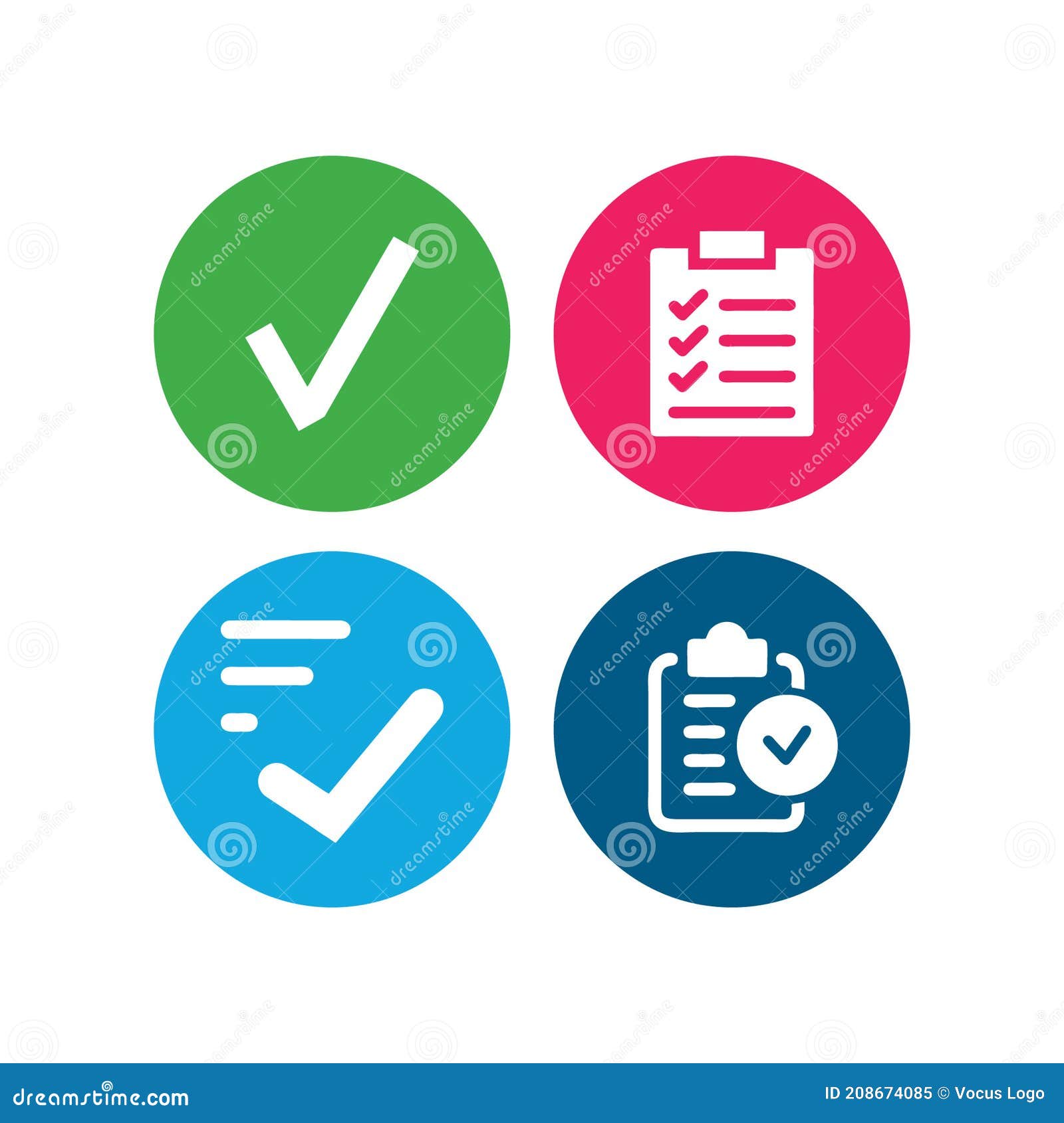 Check List, Check Mark, Check Item, Check Mark Icon Vector Logo ...