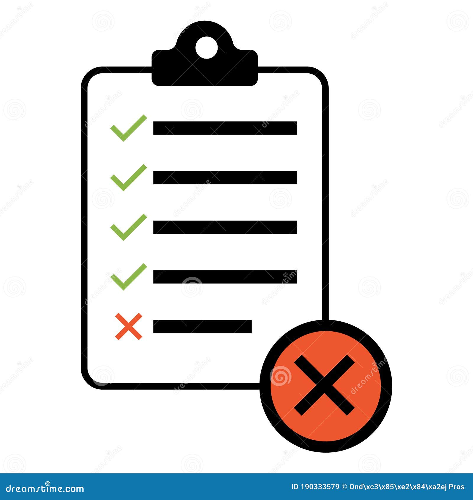 Check List , Checklist Flat Web Icon Isolated on White Background. Mark ...