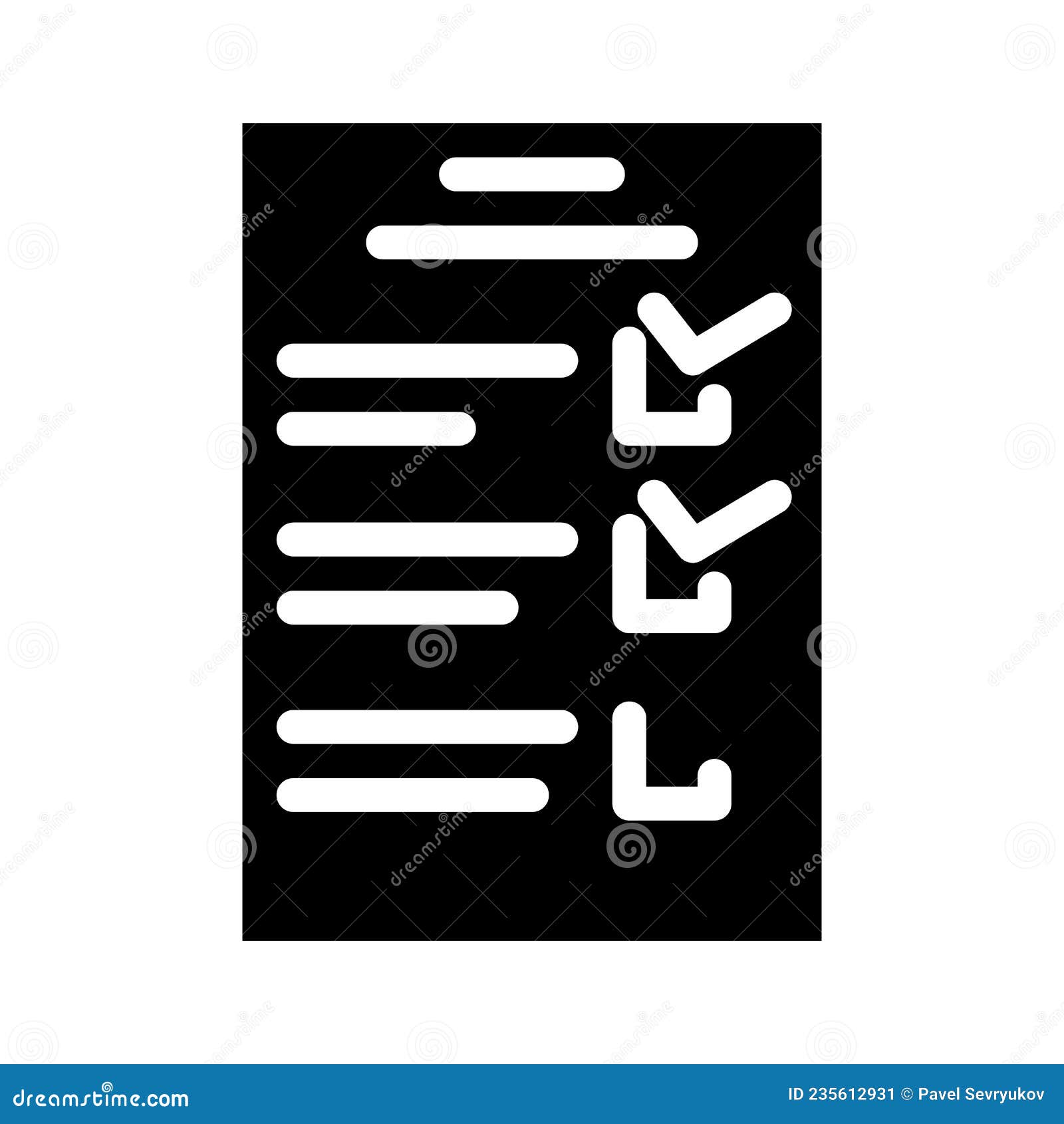 Check List Glyph Icon Vector Illustration Stock Vector - Illustration ... Check List Glyph Icon Vector Illustration Stock Vector - Illustration ...