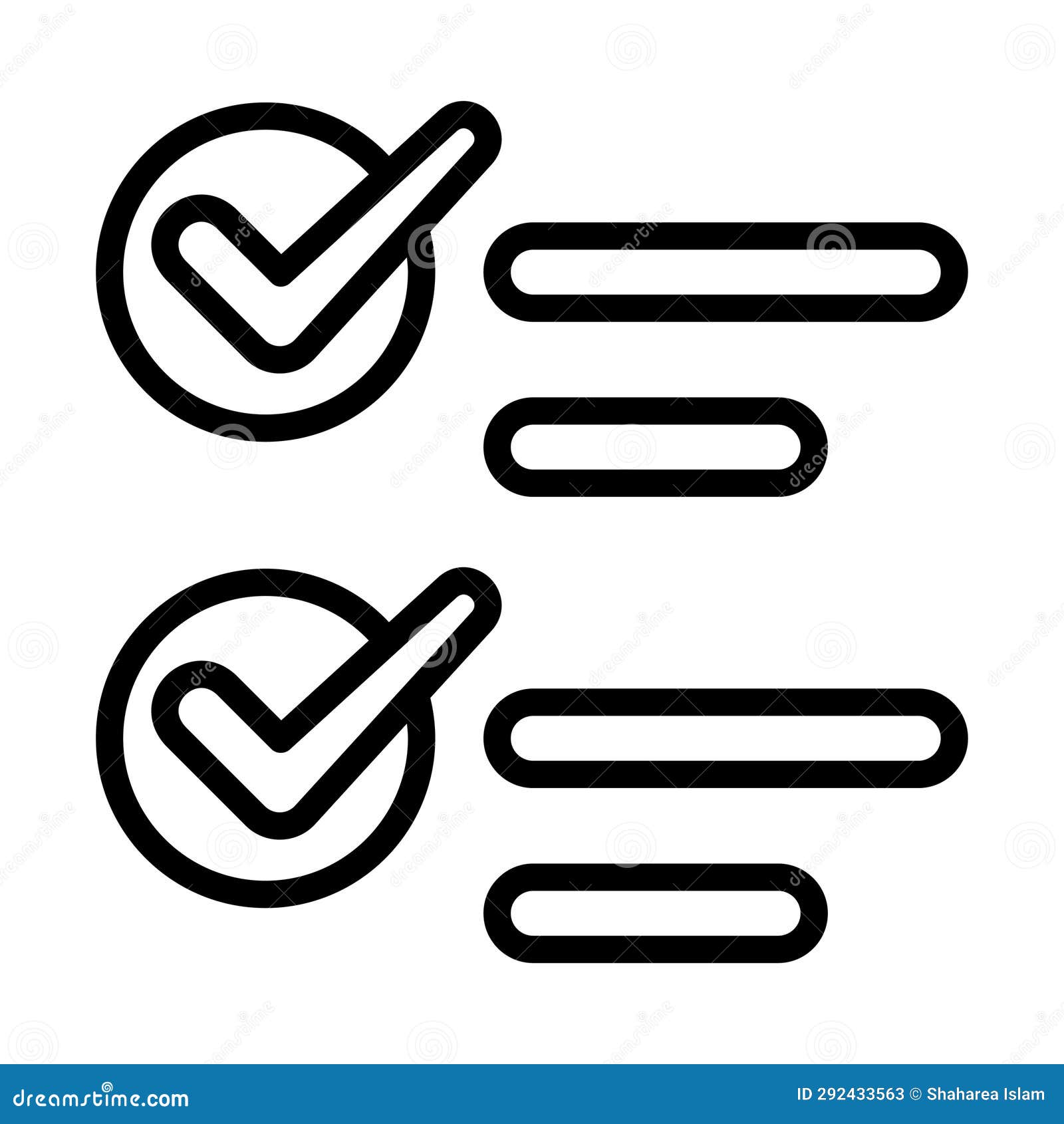 Check list icon stock vector. Illustration of tasks - 292433563