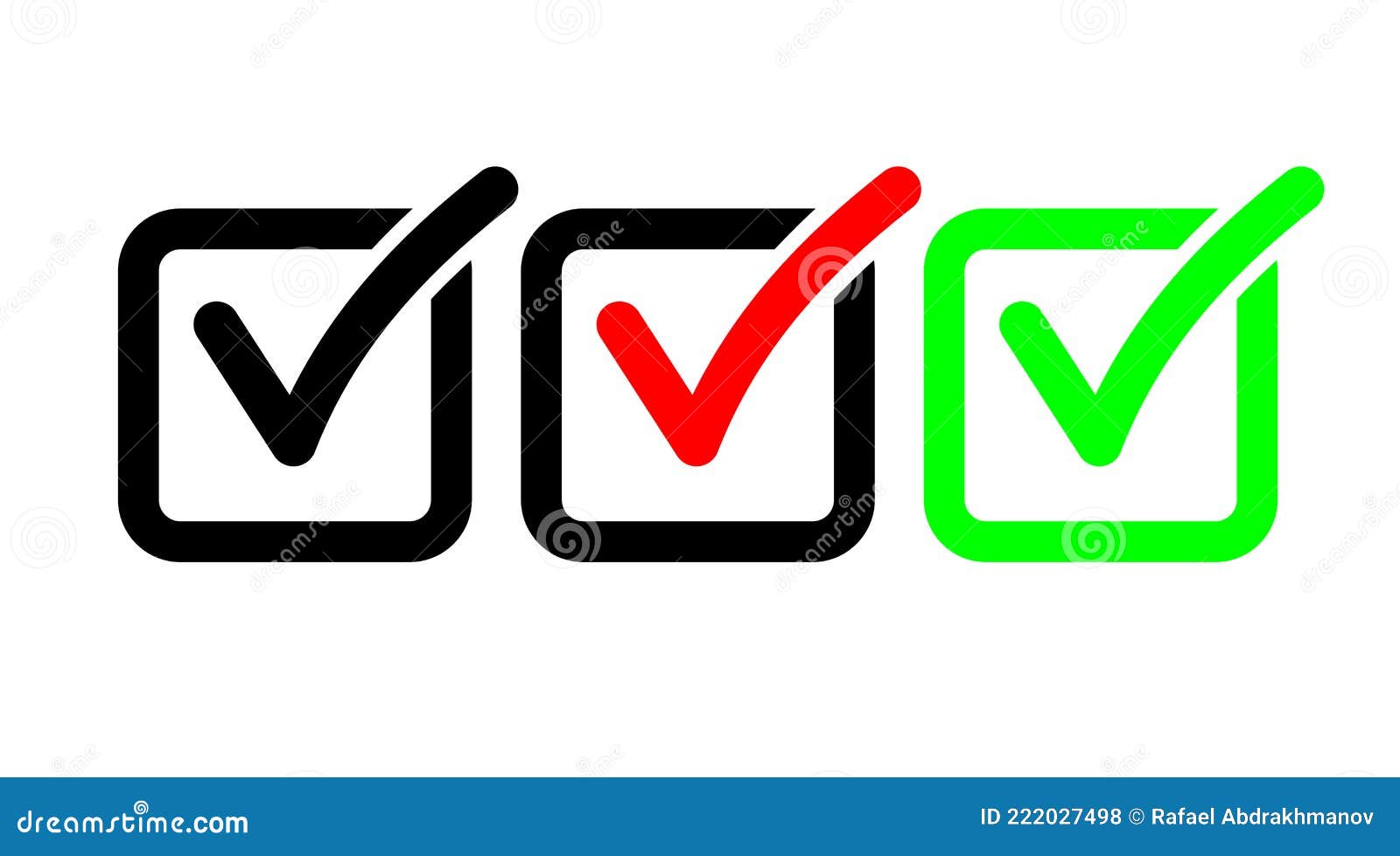 Check List Icon Box. Checkmark Right Vector Shape Sign Stock Vector ...