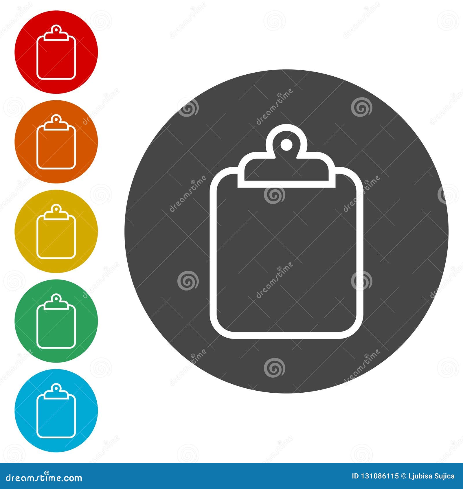 Check list icon in circle stock vector. Illustration of checkbox ...