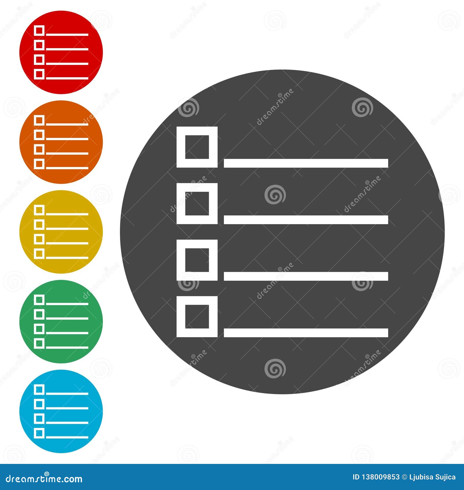 Check List Icon, List Sign Icon Stock Vector - Illustration of document ...