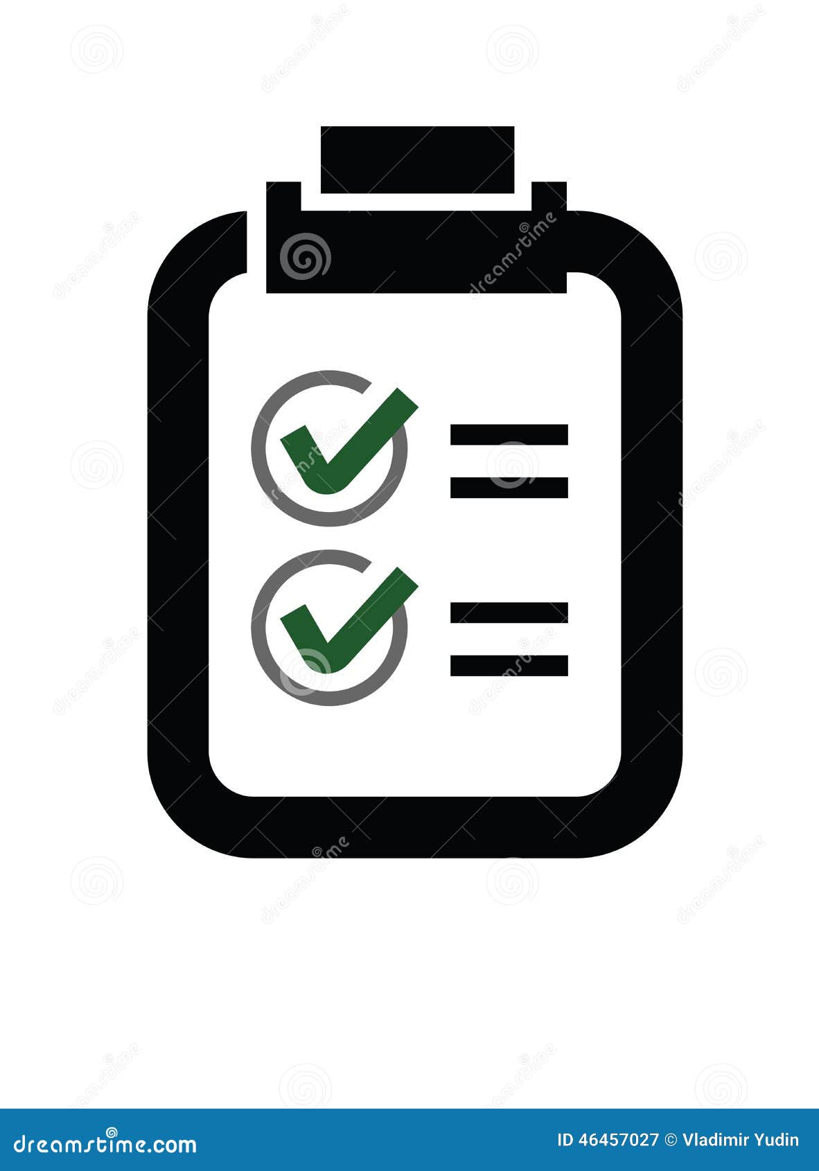 Check list icon stock vector. Illustration of decision - 46457027