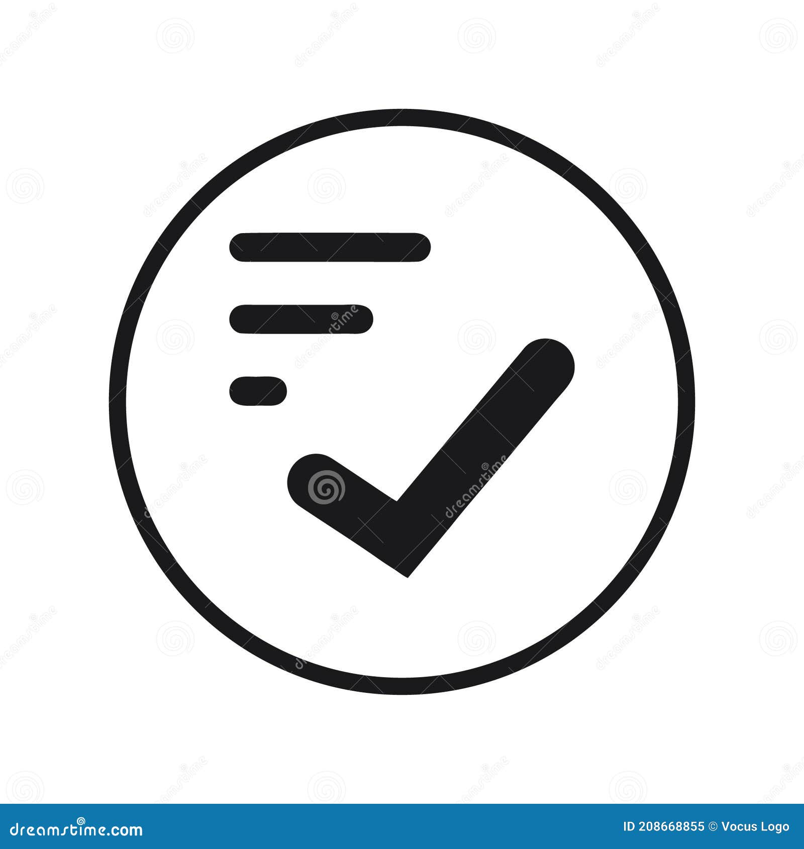 Check List, Check Mark, Check Item, Check Mark Icon Vector Logo ...