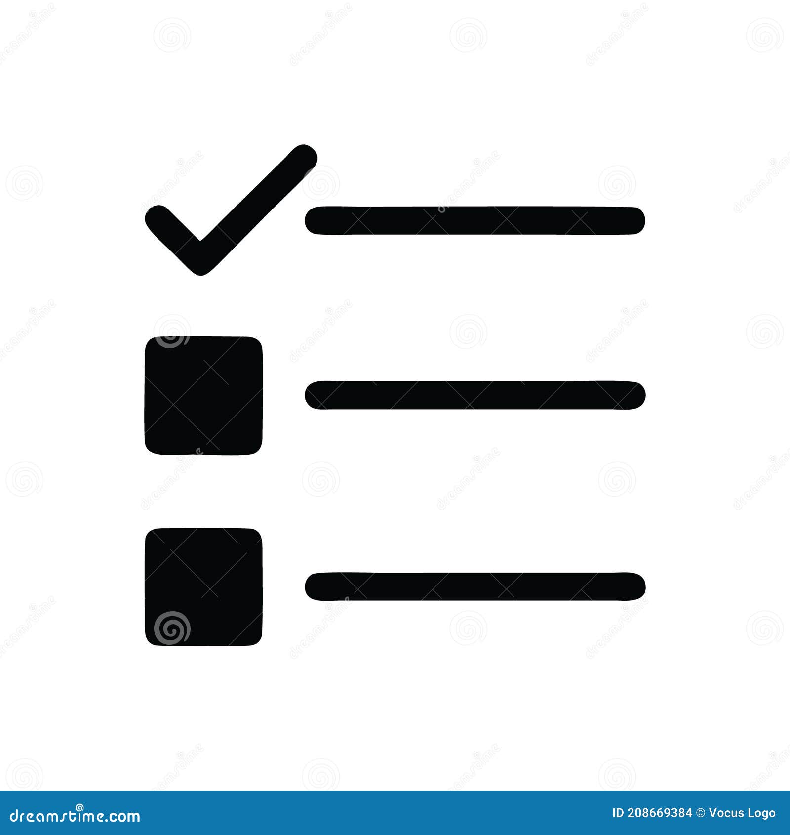 Check List, Check Mark, Check Item, Check Mark Icon Vector Logo ...
