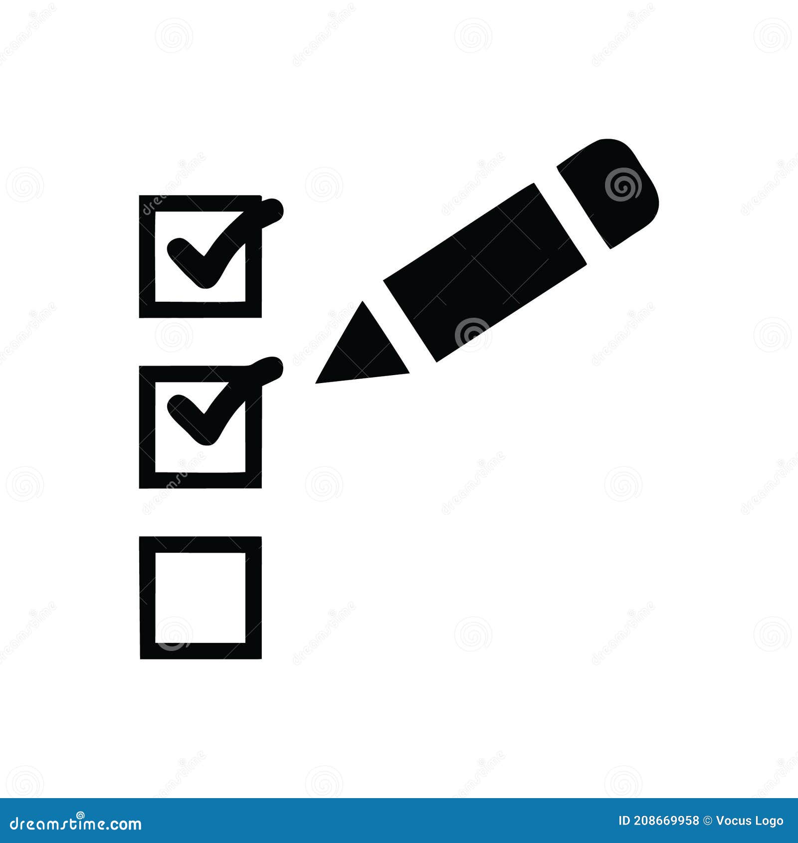 Check List, Check Mark, Check Item, Check Mark Icon Vector Logo ...