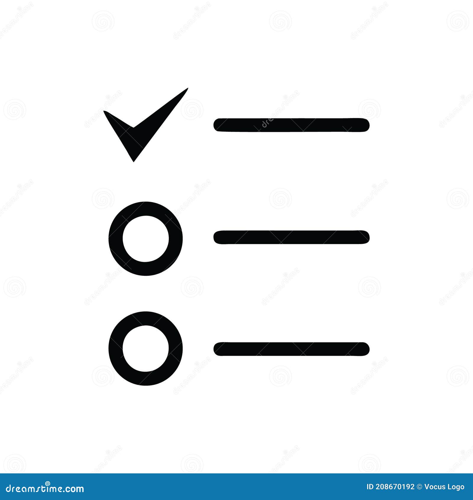 Check List, Check Mark, Check Item, Check Mark Icon Vector Logo ...