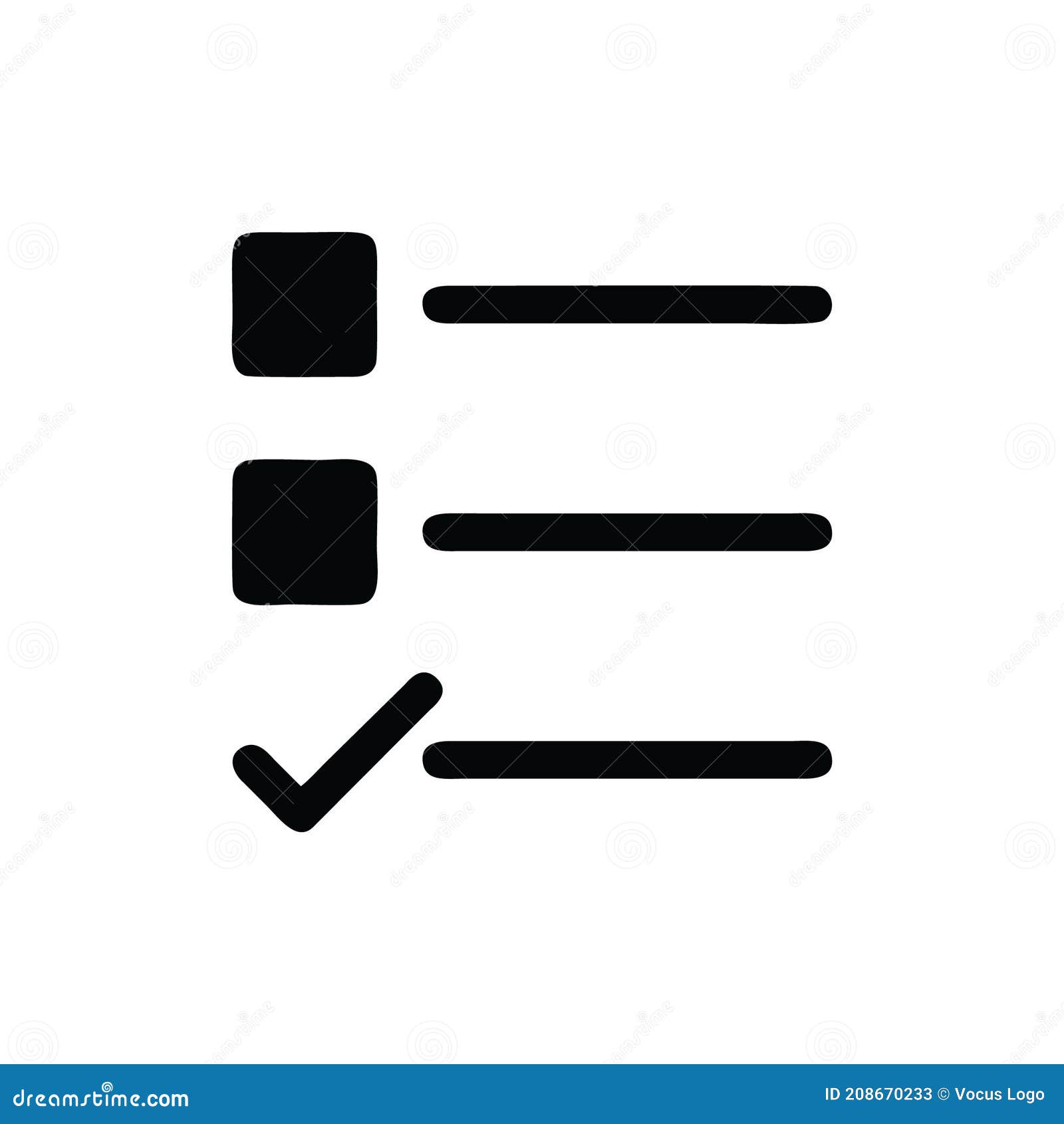 Check List, Check Mark, Check Item, Check Mark Icon Vector Logo ...