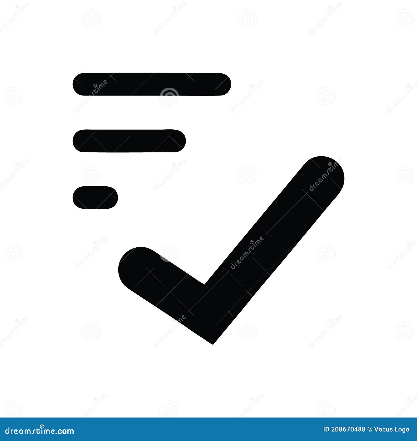 Check List, Check Mark, Check Item, Check Mark Icon Vector Logo ...