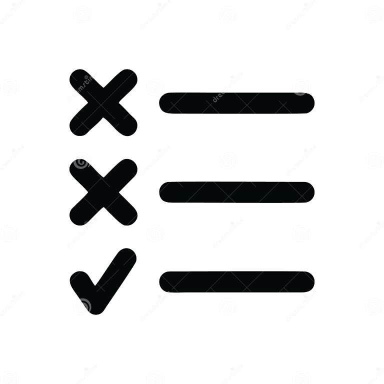 Check List, Check Mark, Check Item, Check Mark Icon Vector Logo ...