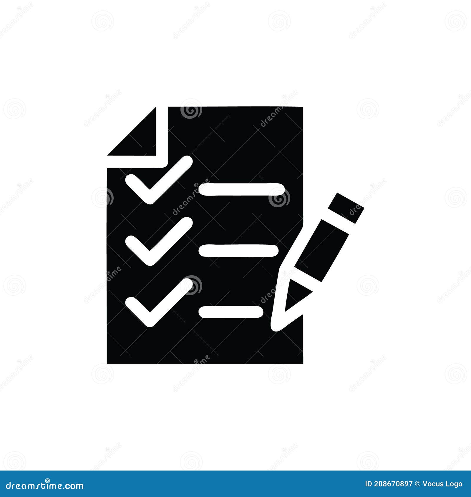 Check List, Check Mark, Check Item, Check Mark Icon Vector Logo ...