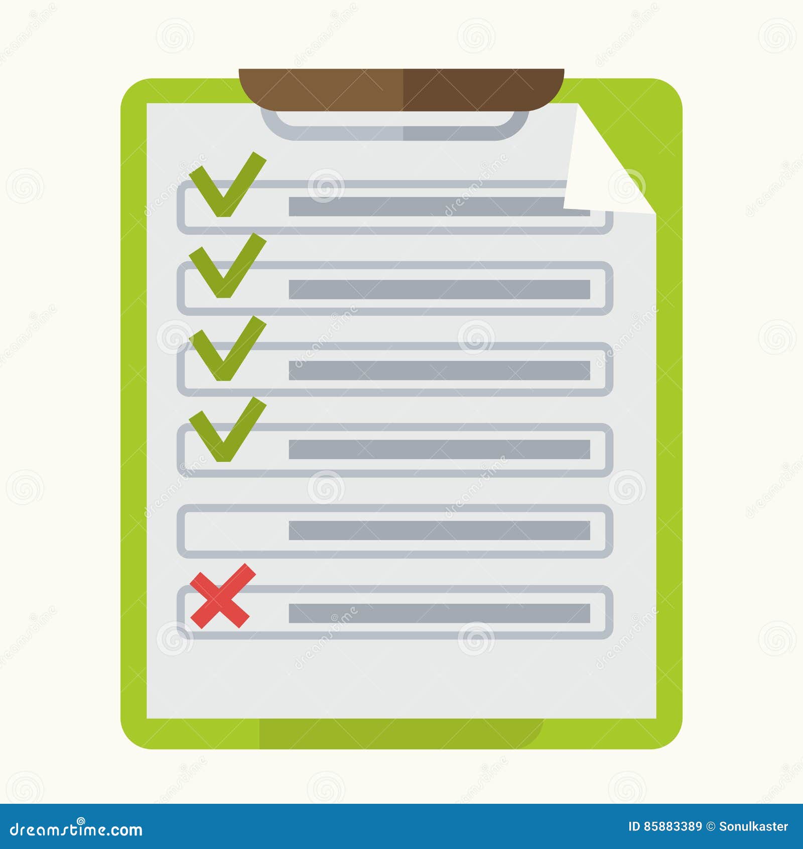 Check List Marks on Notepad Vector Icon Stock Vector - Illustration of ...