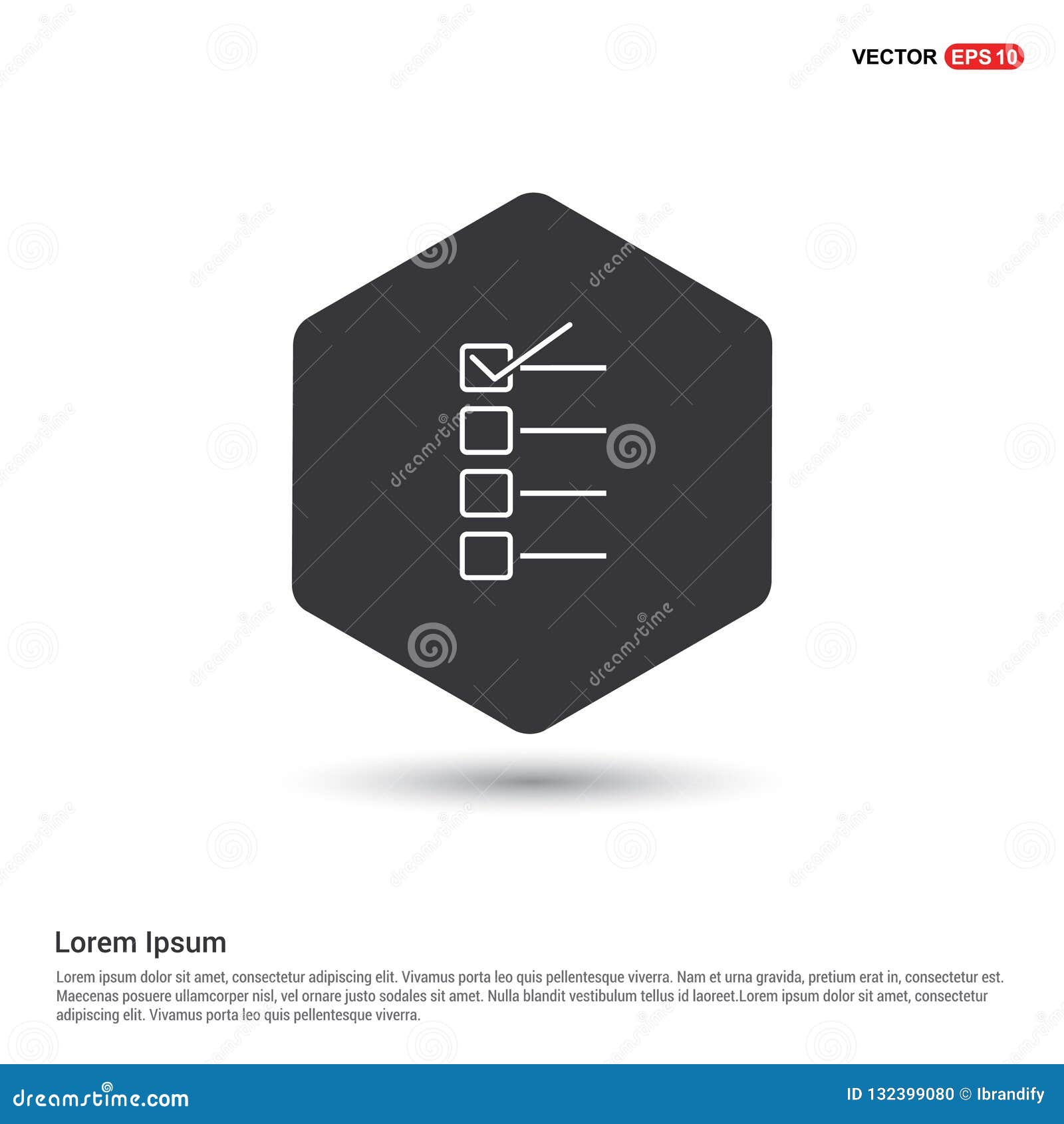 Check list ok Icon stock vector. Illustration of circle - 132399080