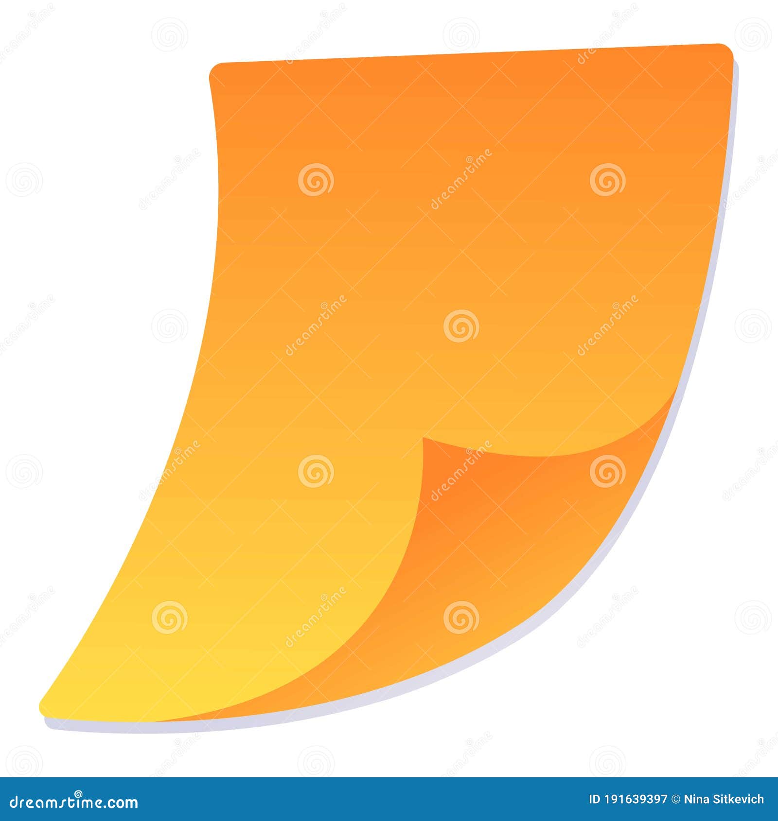 Check List Orange Paper Icon, Cartoon Style Stock Vector - Illustration ...