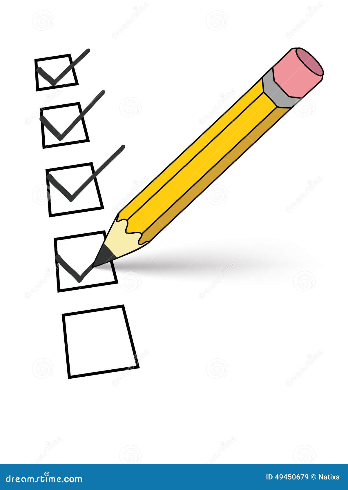 Check List Cartoon Vector | CartoonDealer.com #49450679