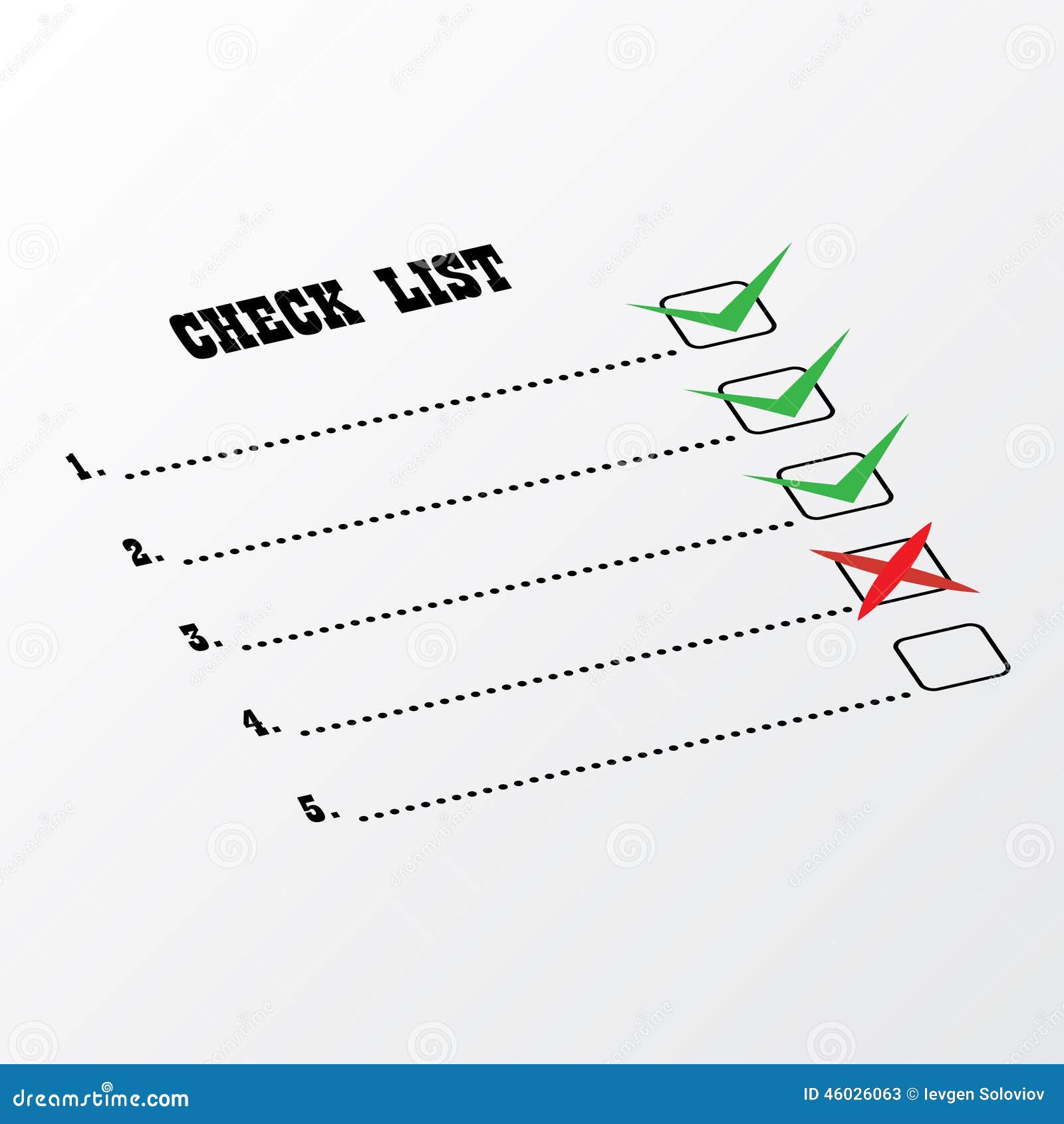 Check list perspective stock vector. Illustration of decisions - 46026063