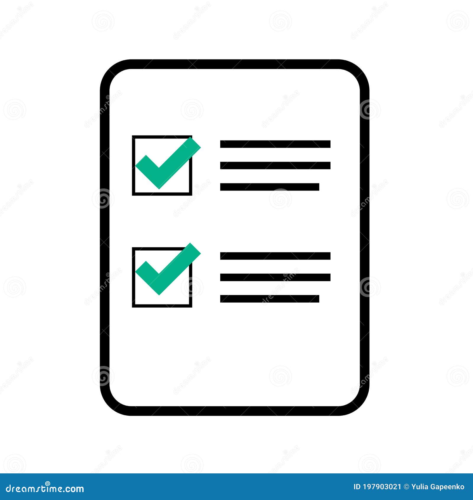 Check List Sign Flat Icon Vector Illustration Stock Illustration ... Check List Sign Flat Icon Vector Illustration Stock Illustration ...