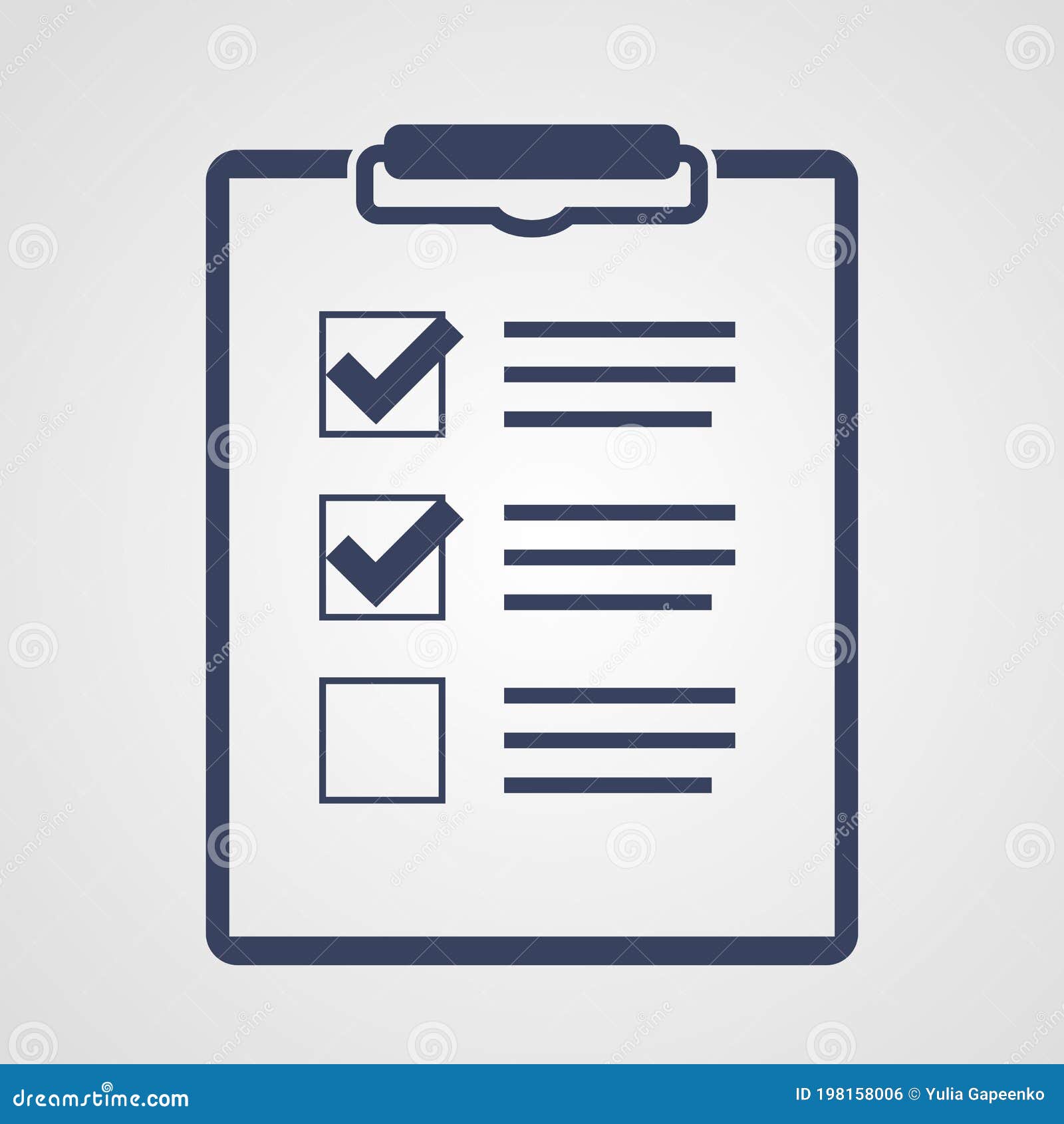 Check List Sign Flat Icon Vector Illustration Stock Illustration ...