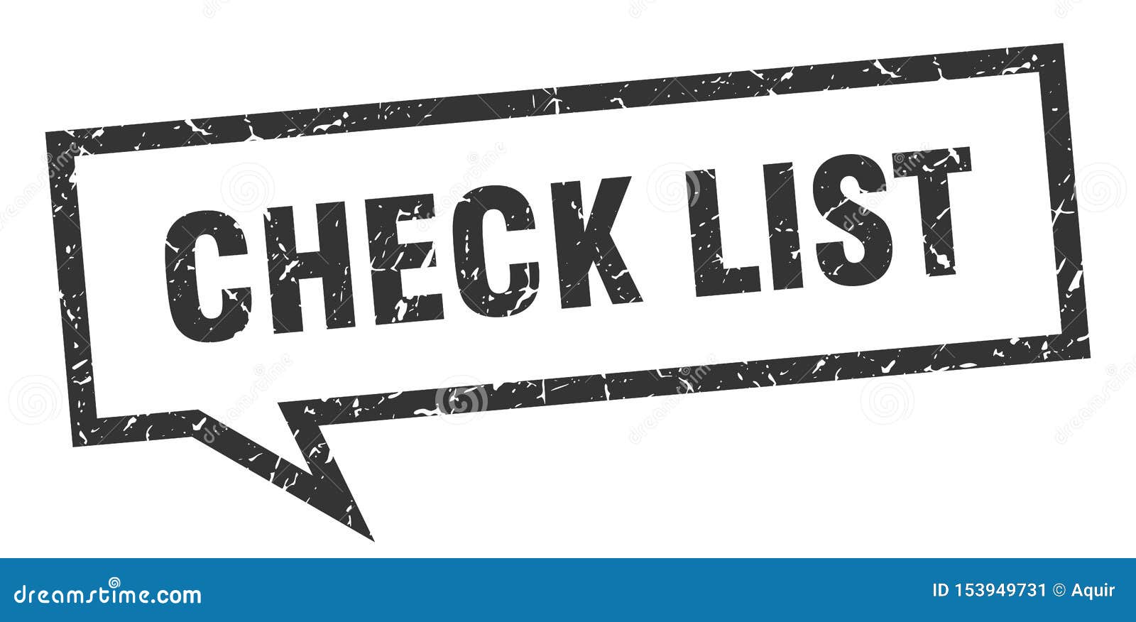 Check list speech bubble. stock vector. Illustration of speech - 153949731