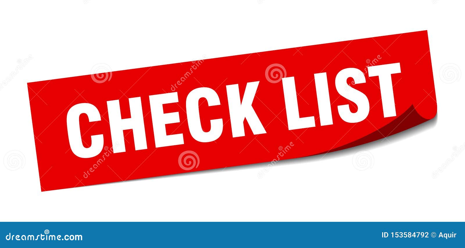 Check list sticker. stock vector. Illustration of check - 153584792