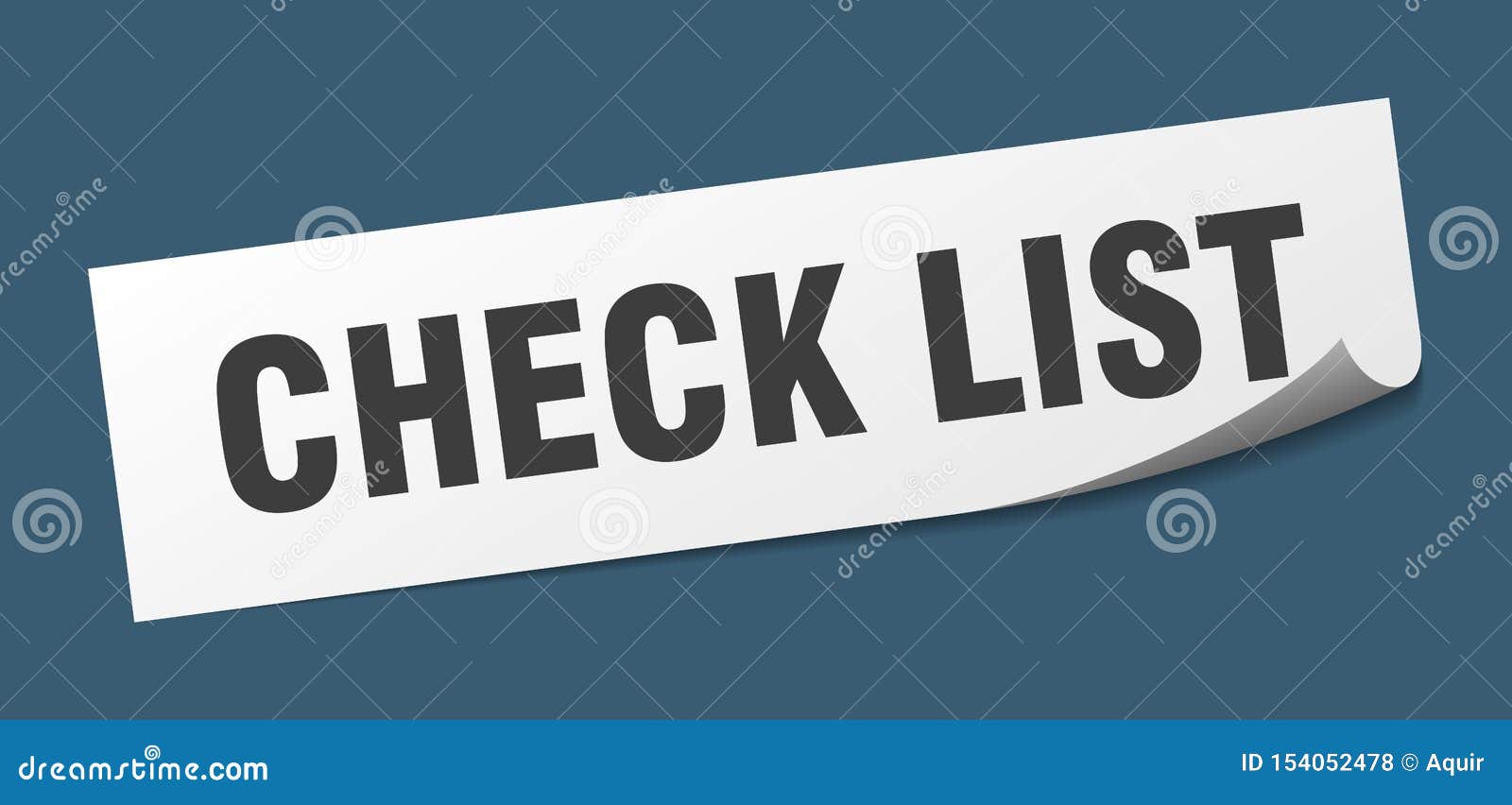 Check list sticker. stock vector. Illustration of vector - 154052478