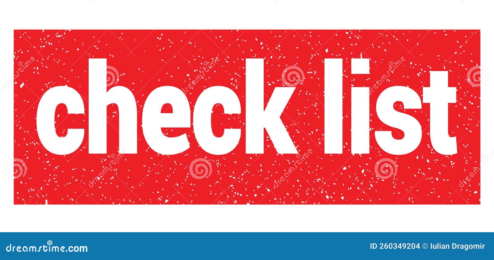 Check List Text Written on Red Stamp Sign Stock Illustration ...