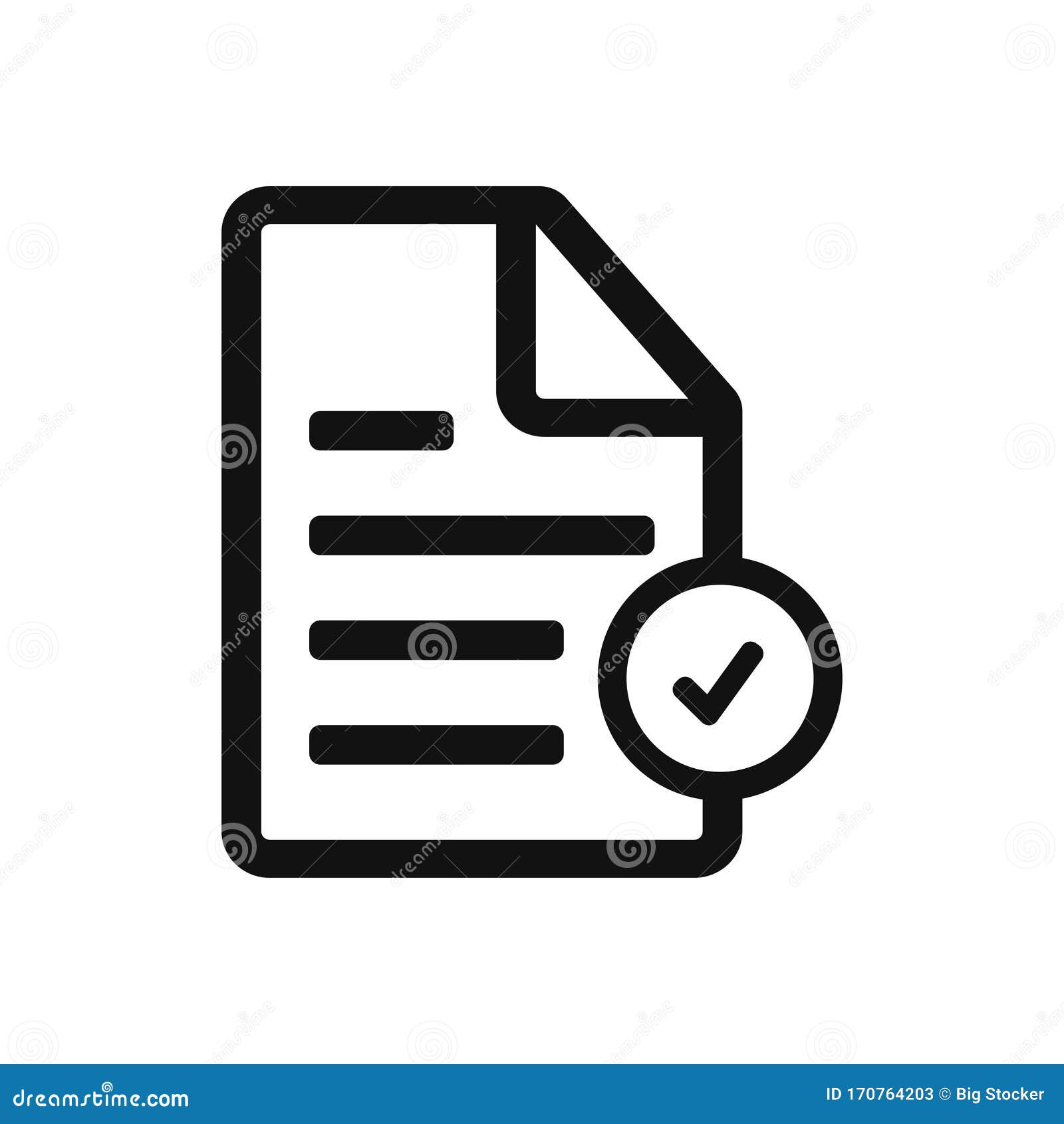 Check List Vector Icon. Checked Symbol Stock Vector - Illustration of ...