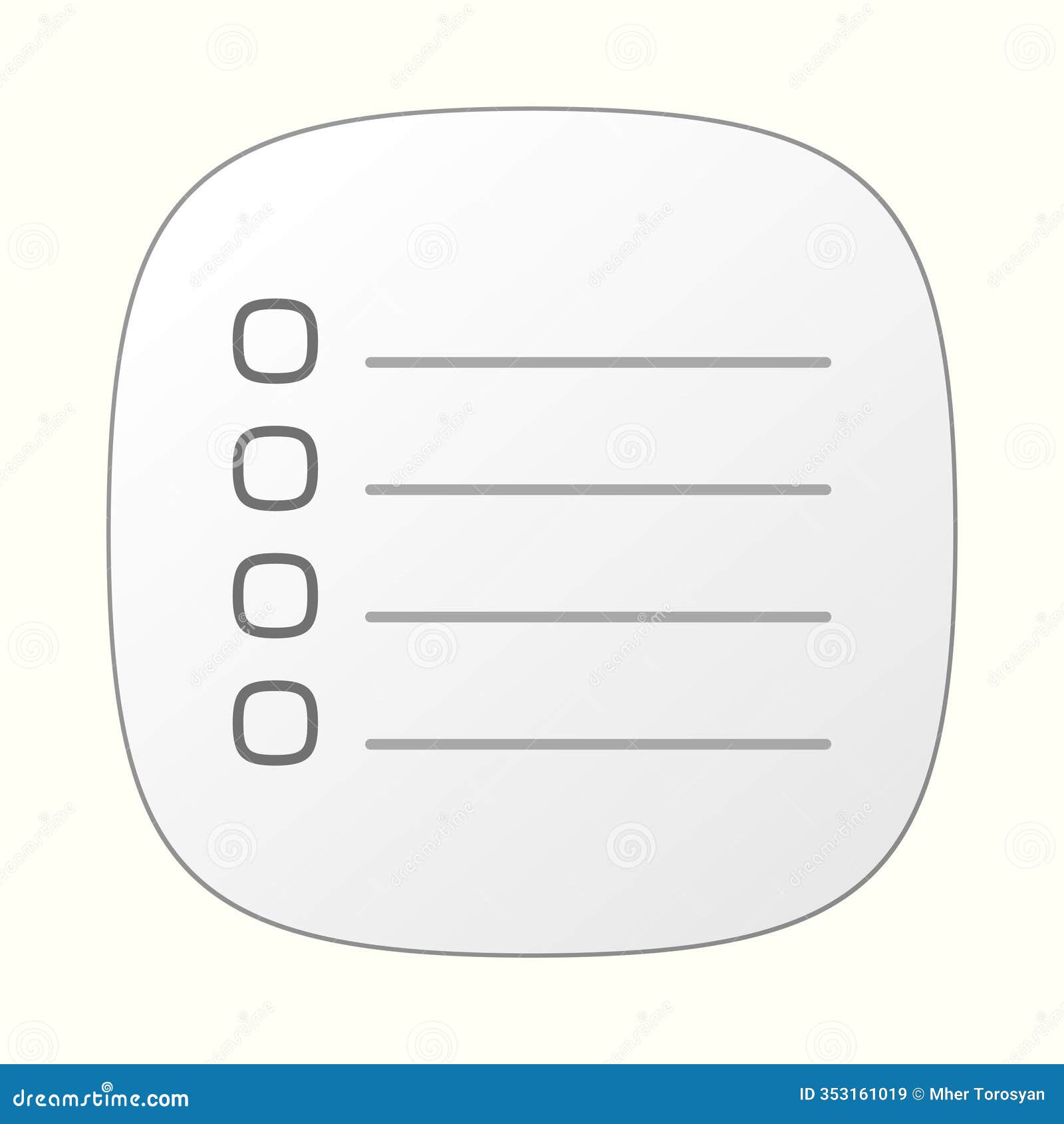 Check list white app icon stock illustration. Illustration of buttons ...