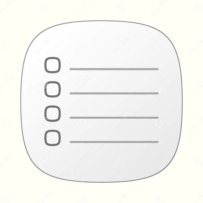 Check list white app icon stock illustration. Illustration of buttons ...