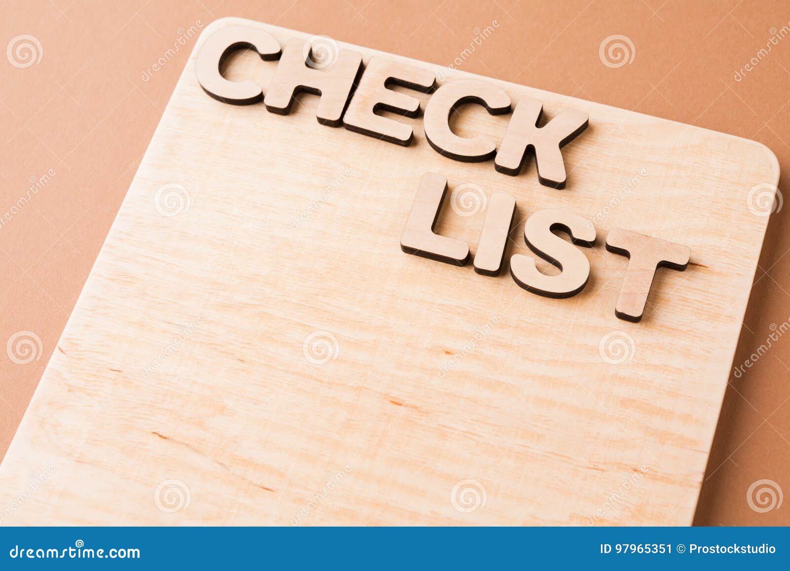 Check List, Wooden Board, Copy Space Stock Image - Image of motivation ...