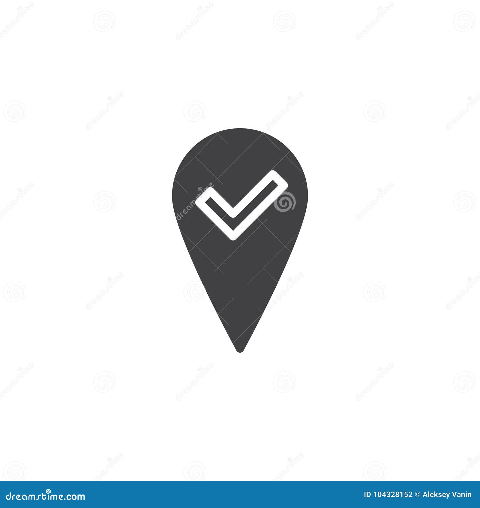Check Map, Pointer, Navigator Icon Vector Stock Vector - Illustration ...