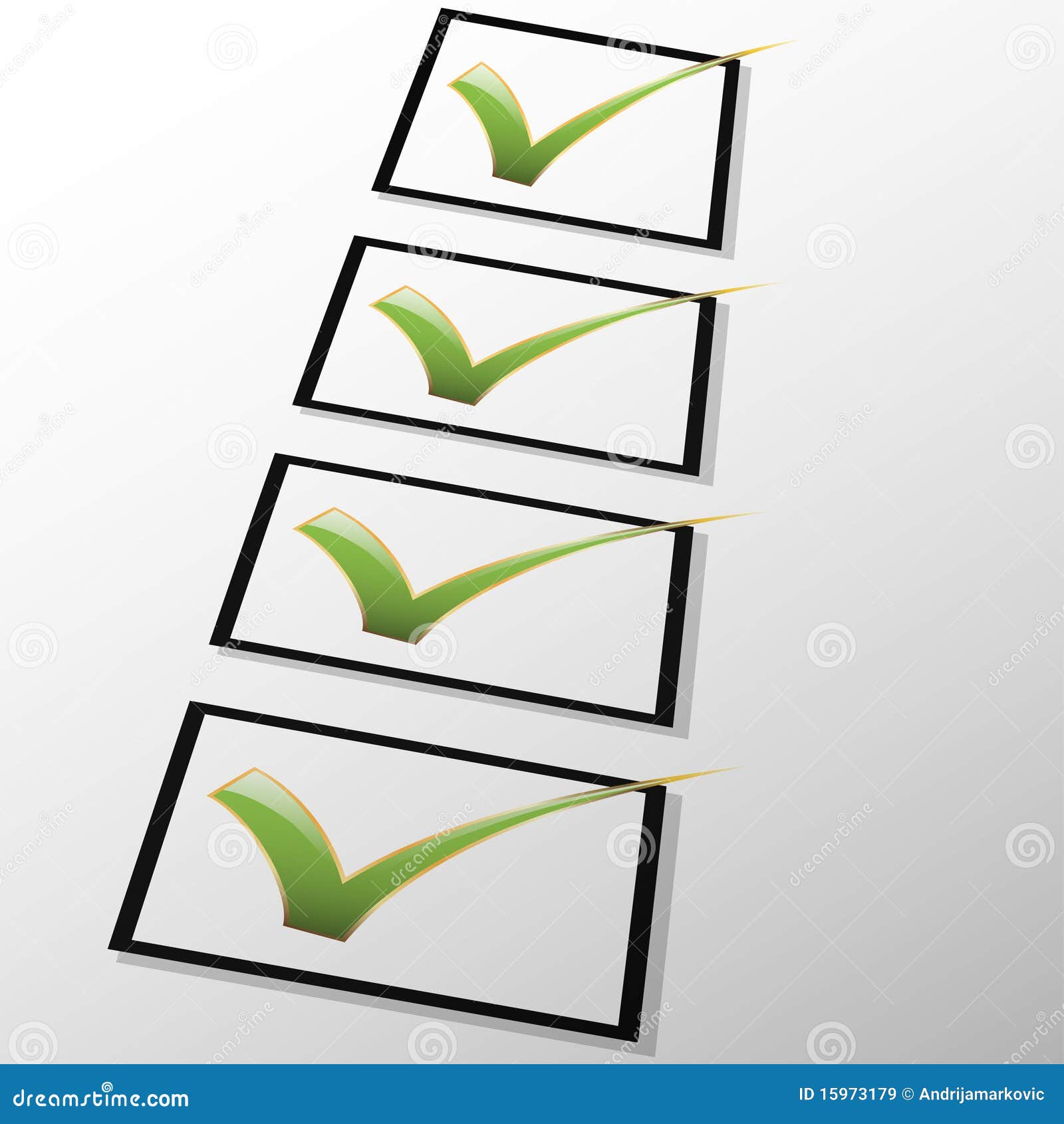 Check mark stock vector. Illustration of tick, pencil - 15973179