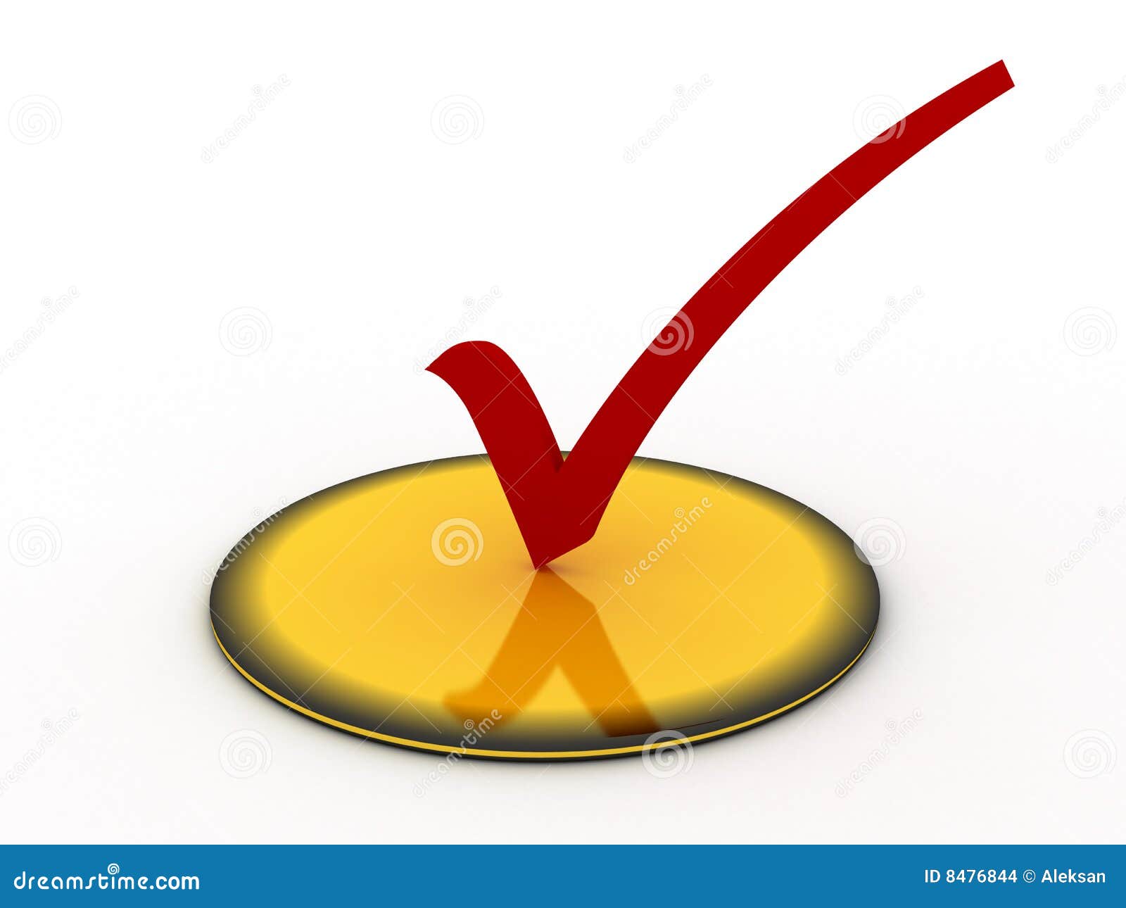 Check mark. stock illustration. Illustration of check - 8476844