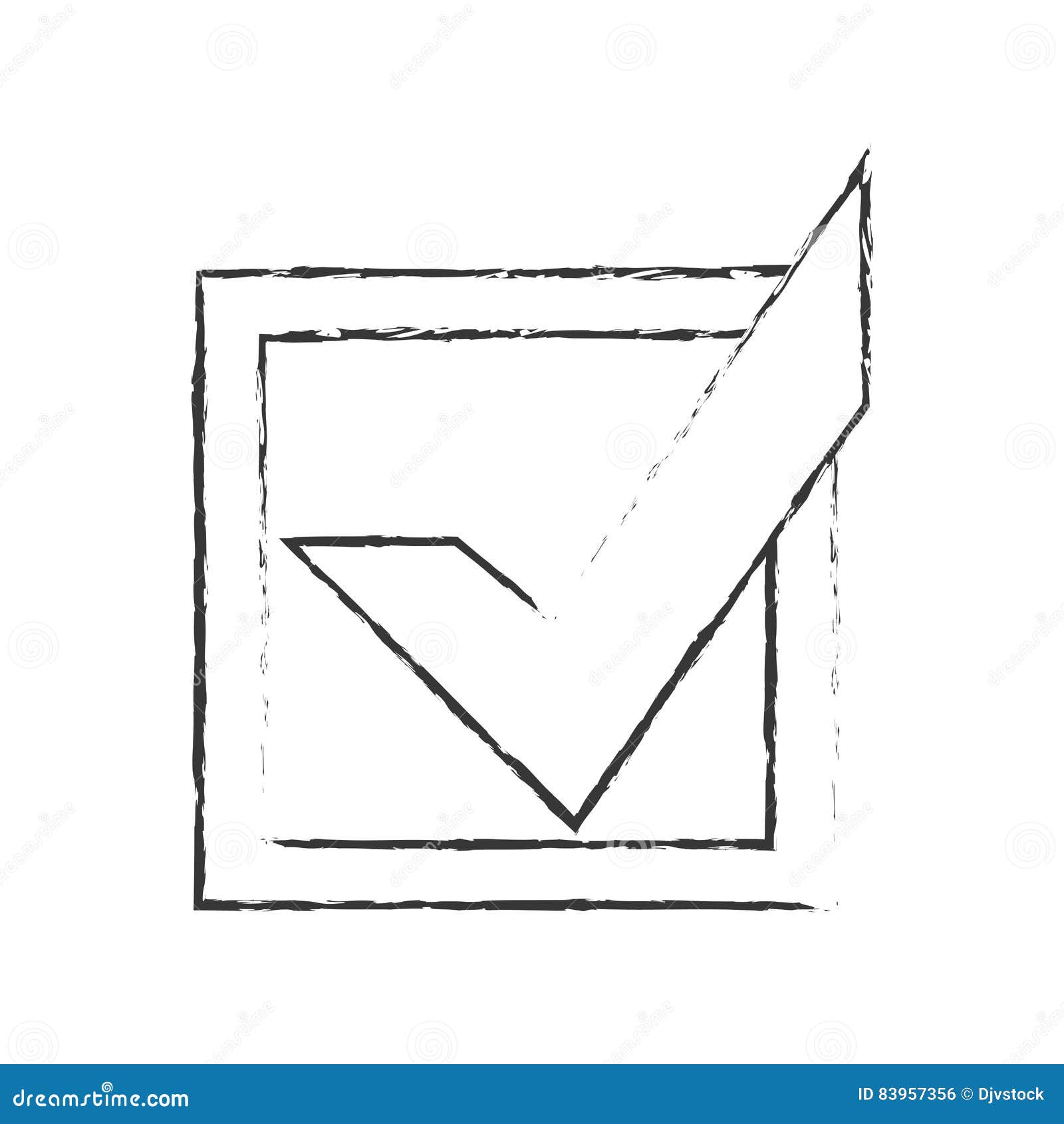 Check Mark Accept Icon Image Stock Vector - Illustration of success ...